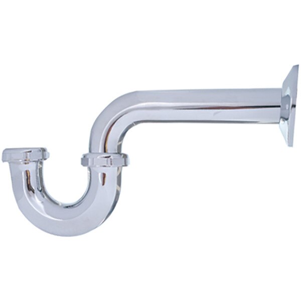 Low Inlet Chrome Plated Brass P-Trap - 1-1/4", 20 Gauge