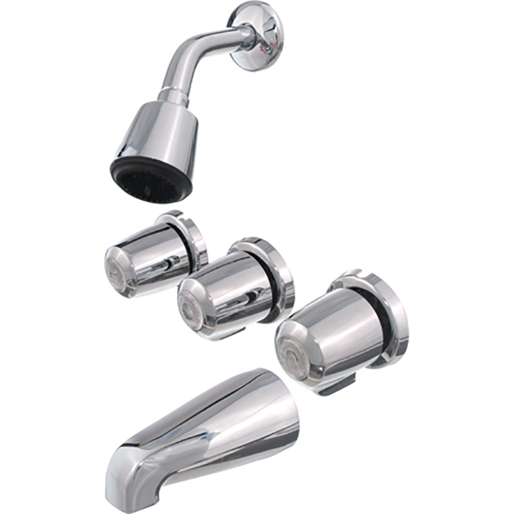 Gerber Three Handle Tub & Shower Faucet