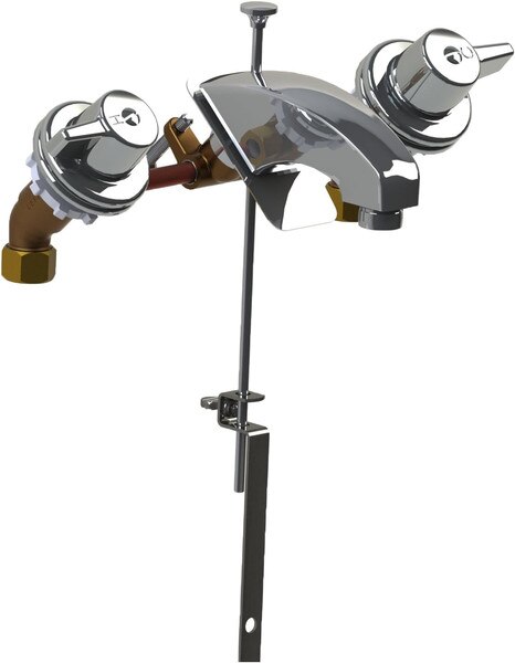 Union Brass Slant Back Two Handle Lavatory Faucet