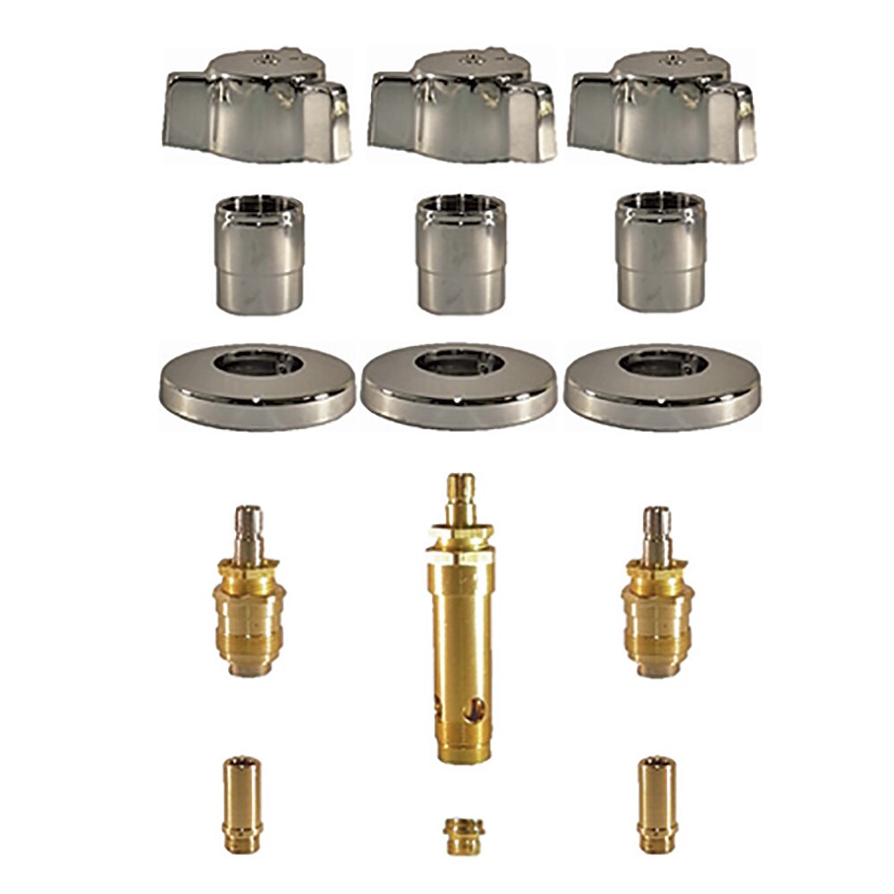 Eljer 3 Handle Chrome Tub & Shower Rebuild Kit