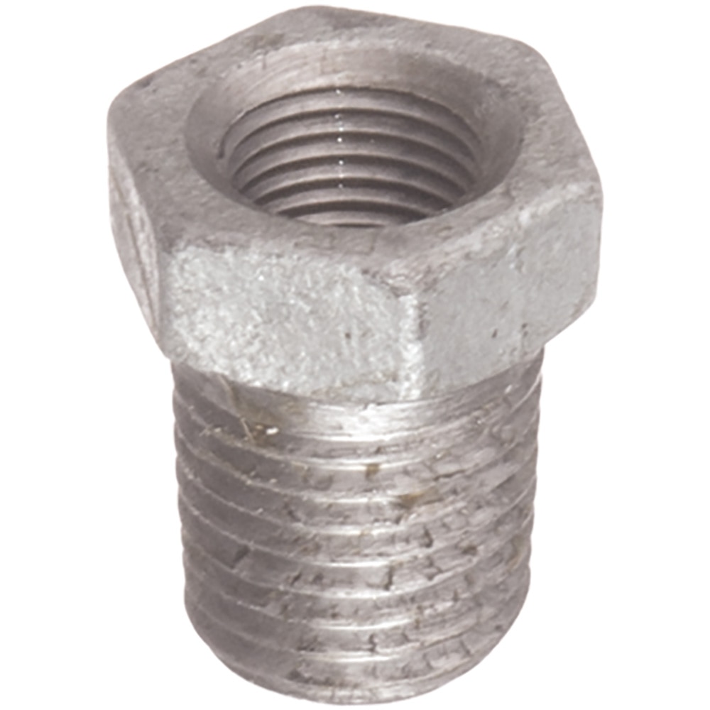 Galvanized Hex Bushing - 3/8" x 1/8"