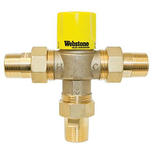 Webstone Radiant Mixing Valve, 1/2"MIP Union